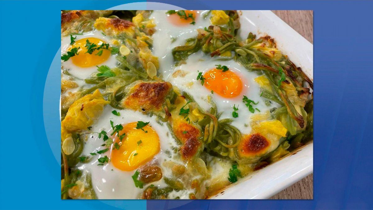 Zapallitos rellenos de tallarines y quesos